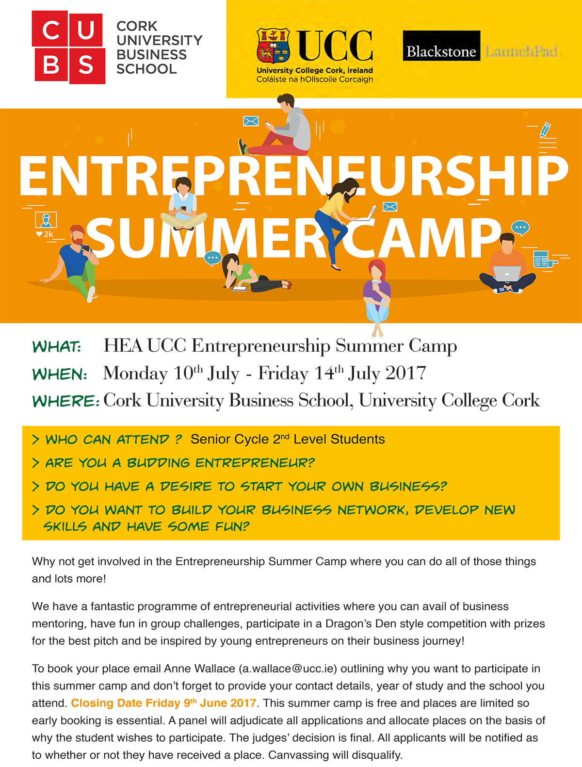 Entrepreneurship, Creativity and Innovation Summer Camp